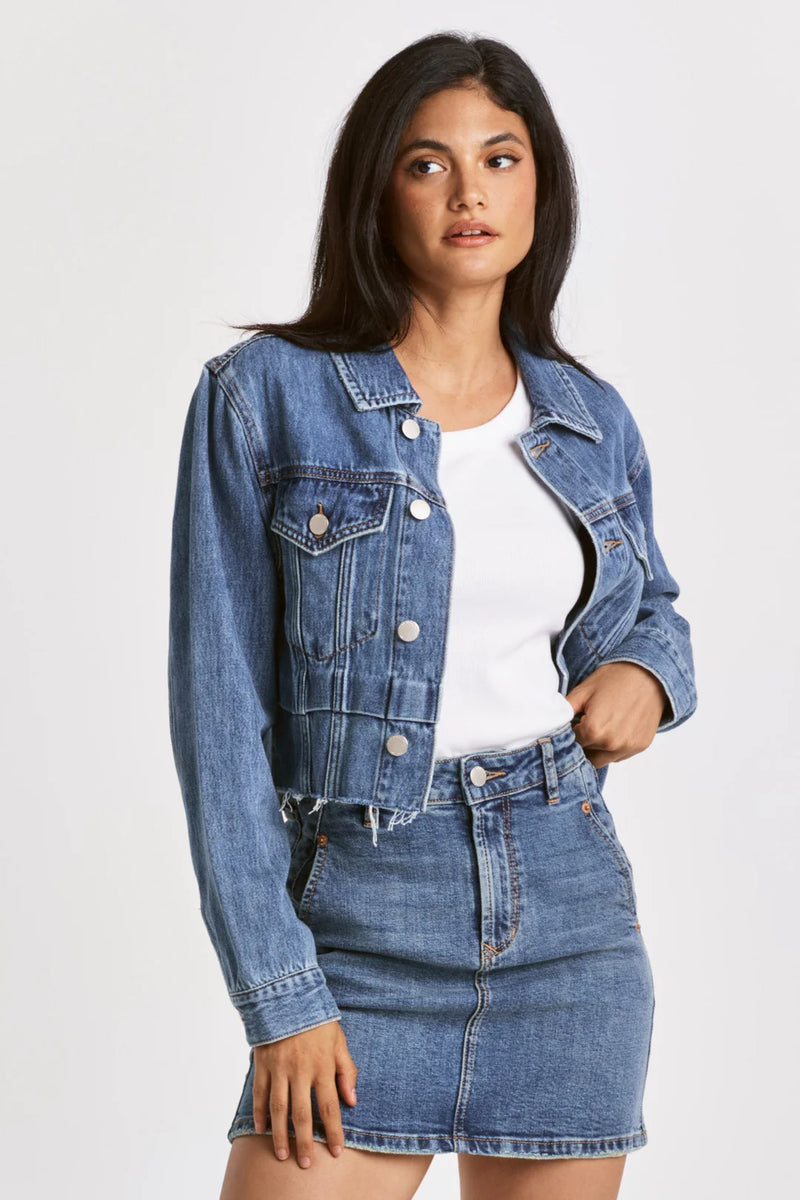 Dear John Diane Cut Off Denim Jacket, Dearbom – Howard & Marge Boutique